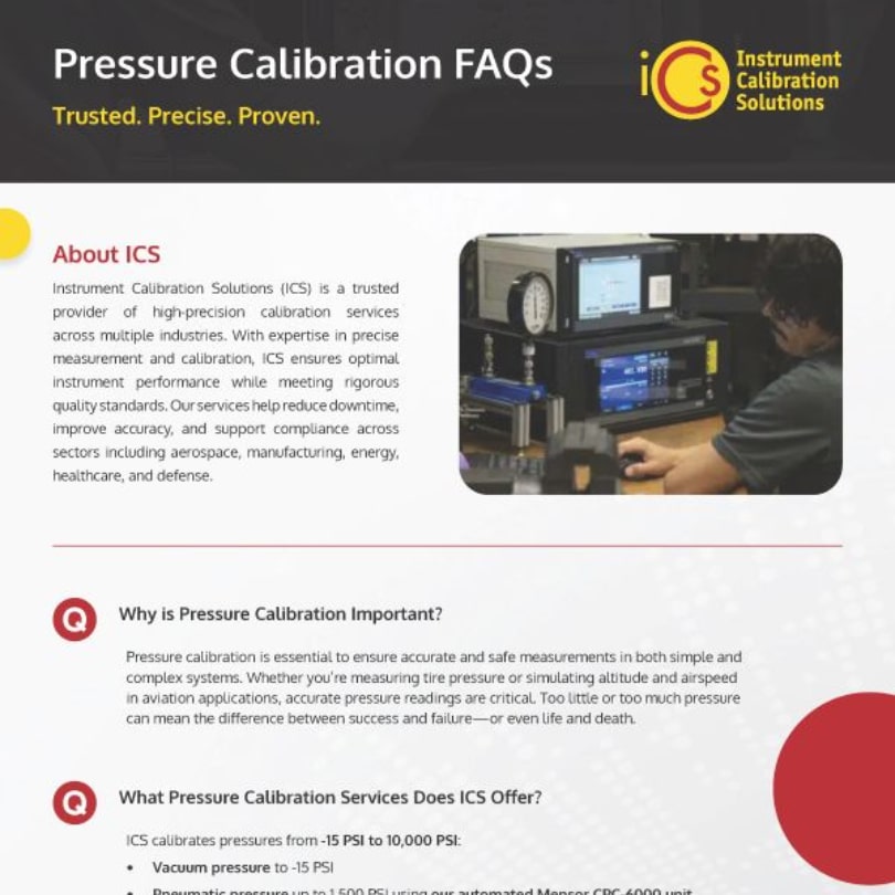 Pressure Calibration FAQs - Instrument Calibration Solutions
