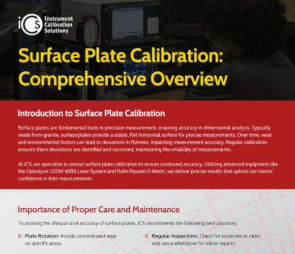 Expert Surface Plate Calibration Services | Ensure Precision